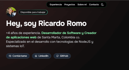 Porfolio de Ricardo Romo - Desarrollador y Programador Web con 5 años ...